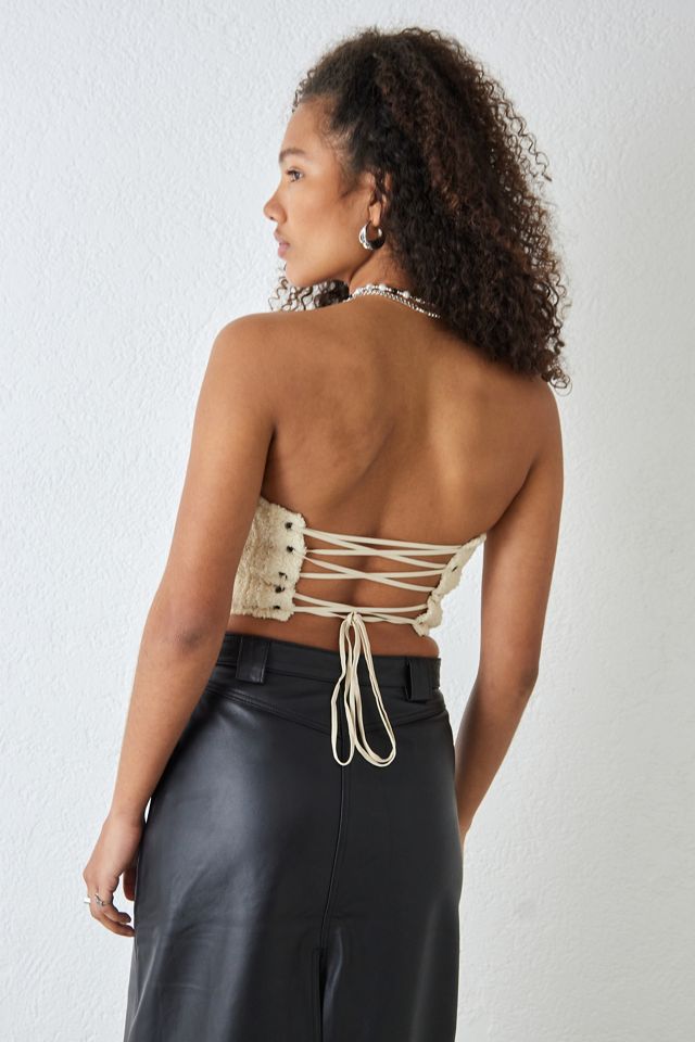 UO – Borg-Korsett mit doppeltem Reißverschluss | Urban Outfitters DE