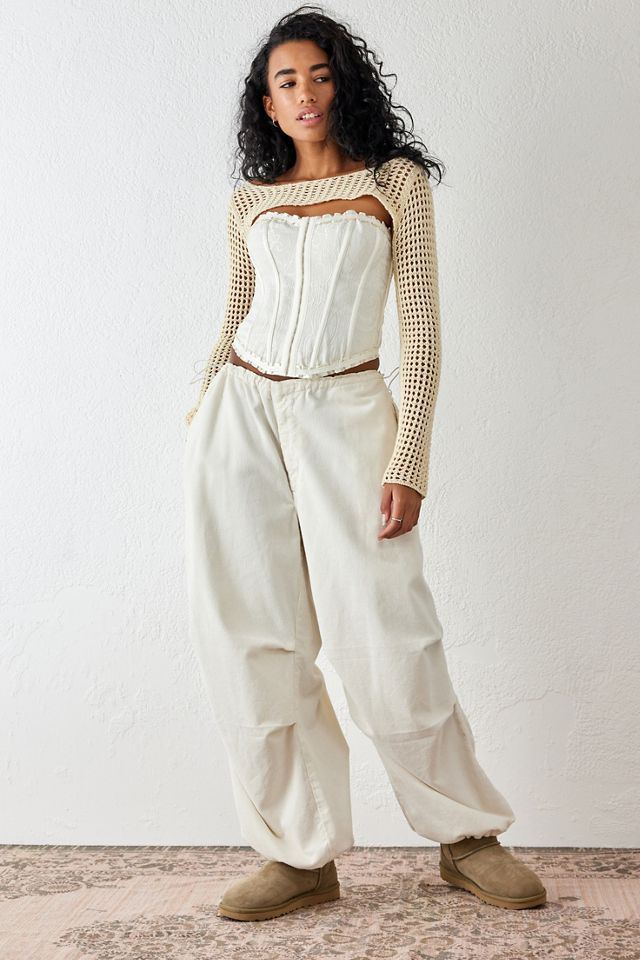 Light Before Dark Hollie Jacquard Corset | Urban Outfitters UK