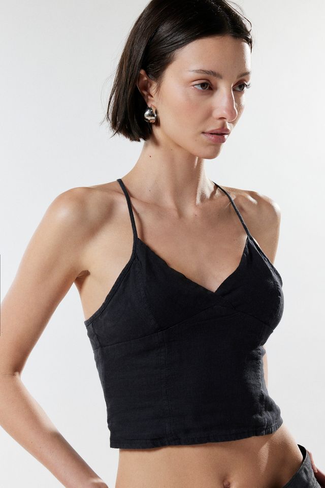 BDG Petal Tie-Back Halter Top | Urban Outfitters UK