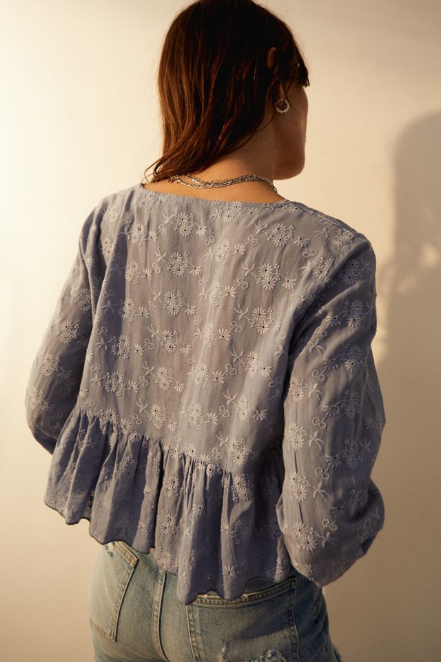 UO Floral Embroidered Top | Urban Outfitters UK