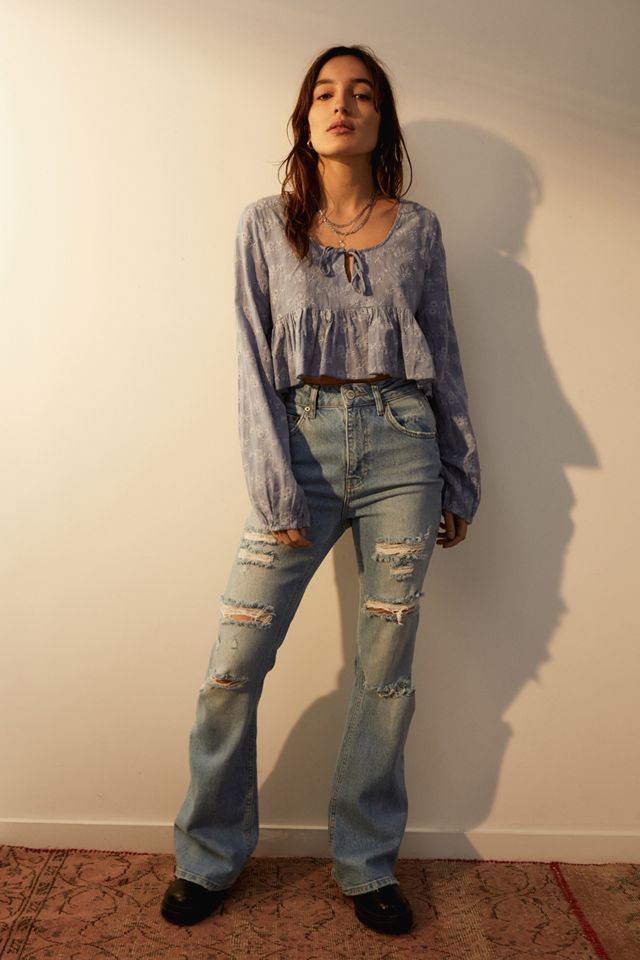 UO Floral Embroidered Top | Urban Outfitters UK