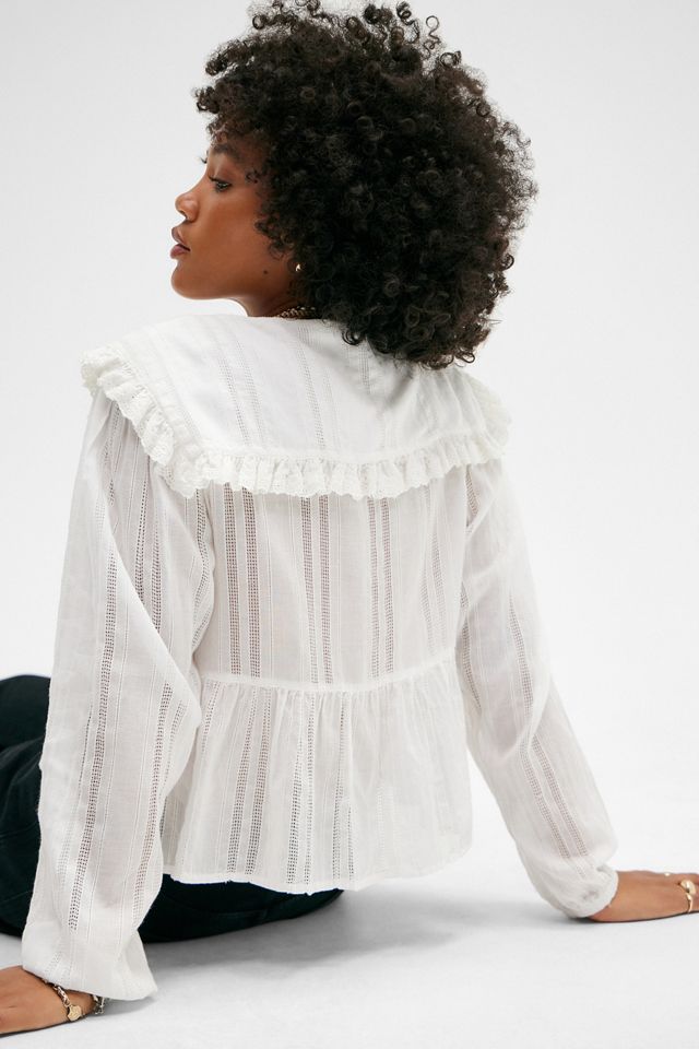 Kimchi Blue Olive Blouse | Urban Outfitters UK