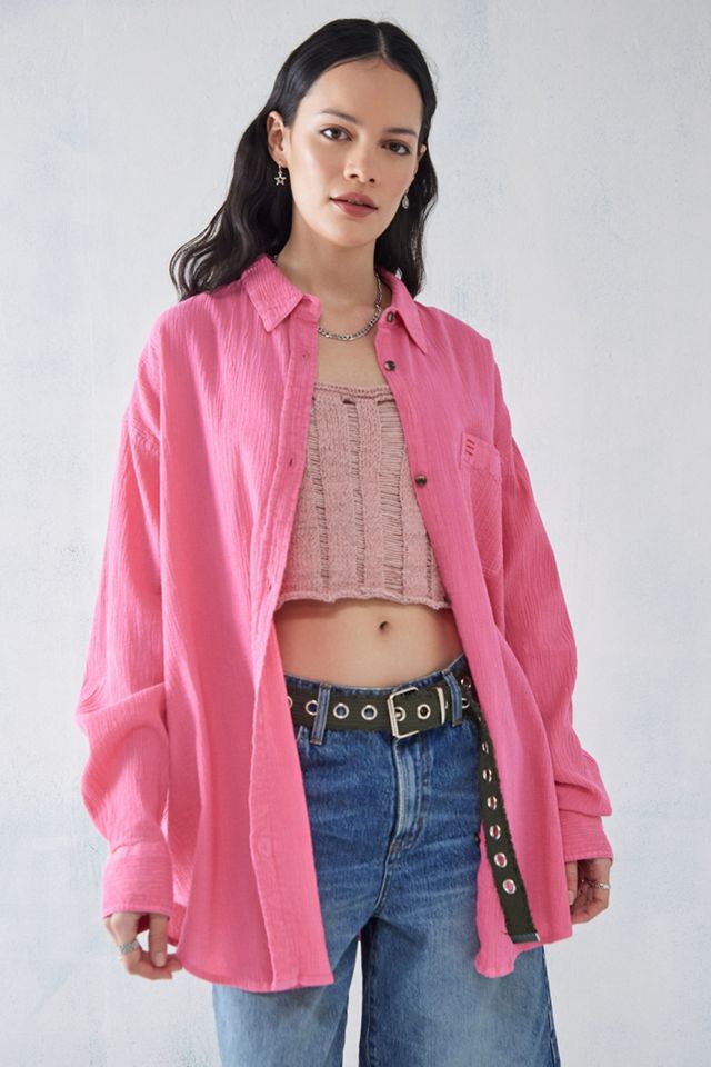 BDG Crinkle Sadie Shirt | Urban Outfitters UK