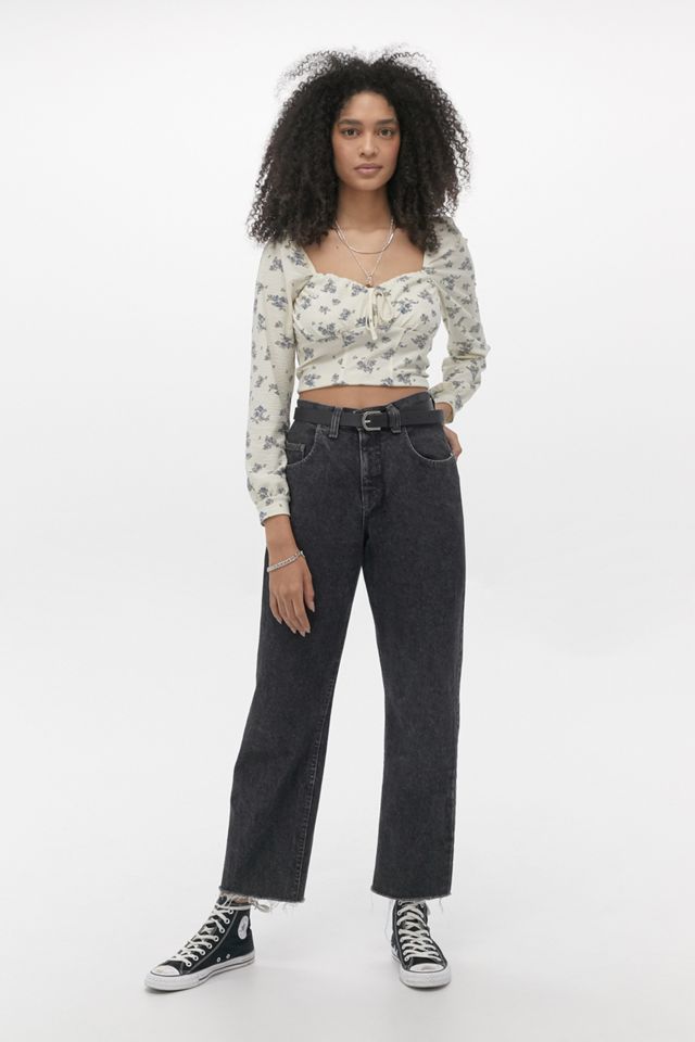 UO Fochette Ditsy Floral Long Sleeve Blouse | Urban Outfitters UK