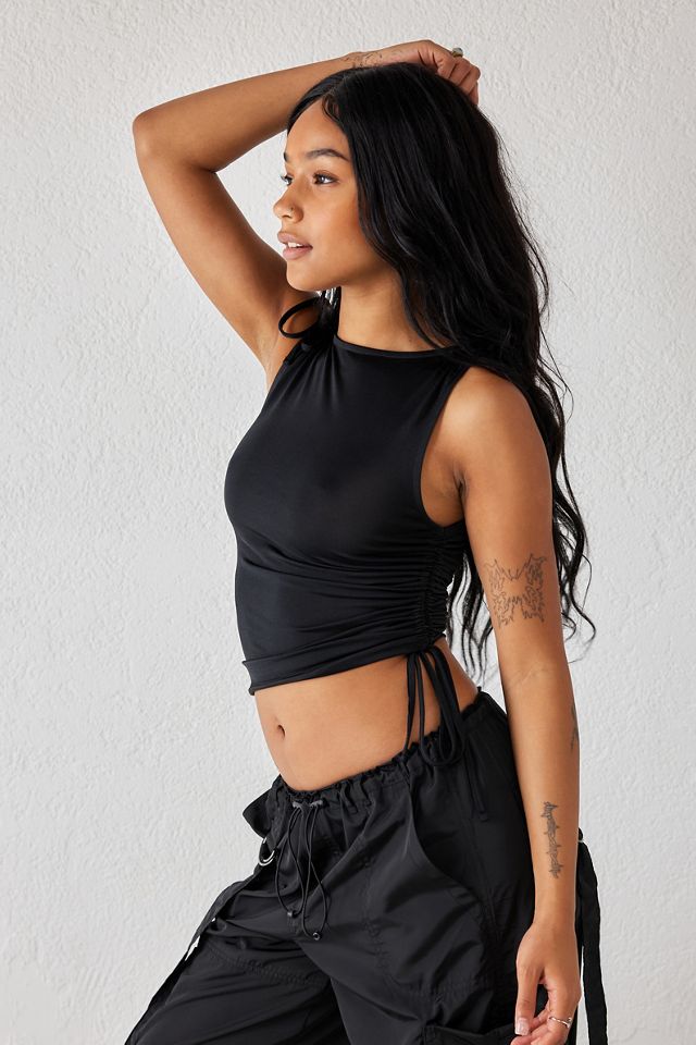 UO Kacie Slinky Ruched Tank Top | Urban Outfitters UK