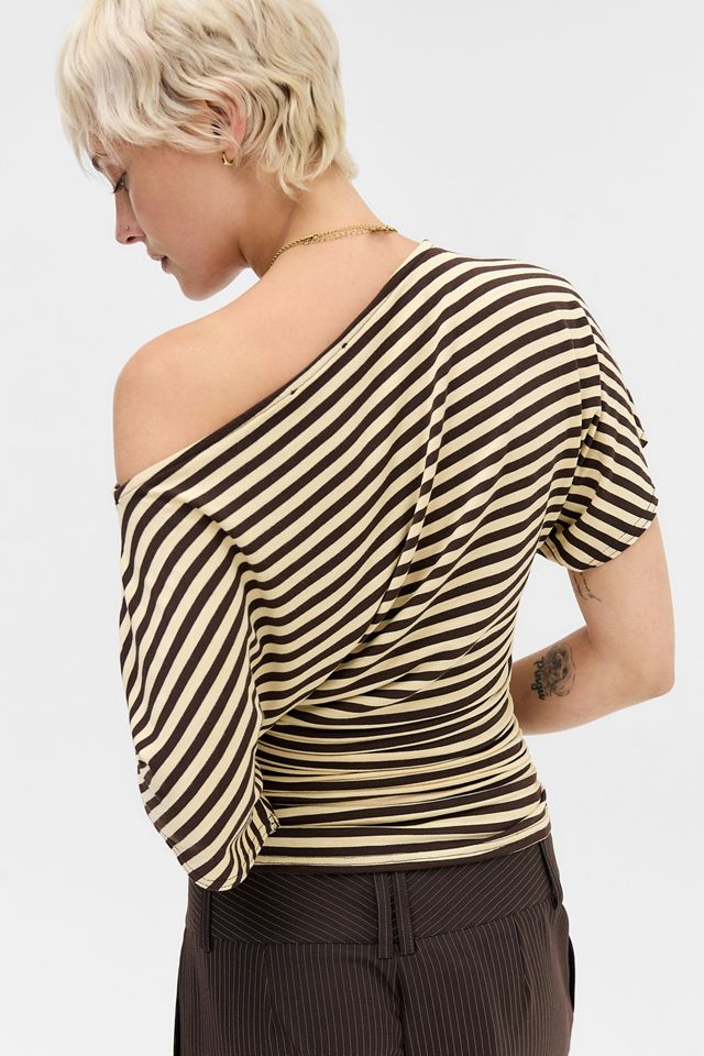 T-shirt Silence + Noise Sasha à col échancré et taille froncée | Urban ...