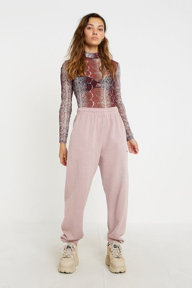 UO Snake Print Mesh Funnel Neck Top | Urban Outfitters UK