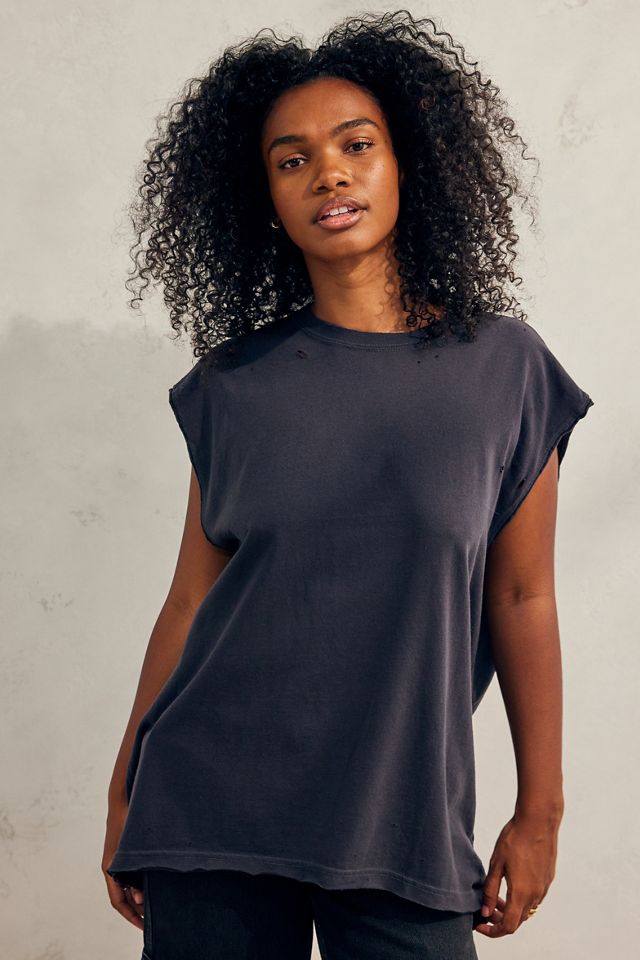 KOTO Destructed Oversized Muscle Tee | Urban Outfitters UK