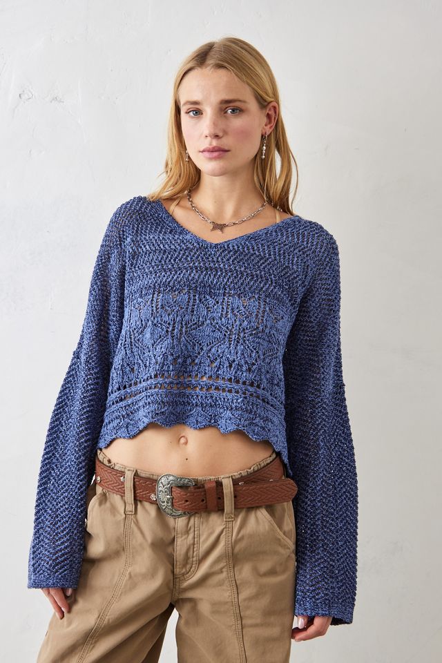 UO Open Stitch Slouchy Jumper | Urban Outfitters UK