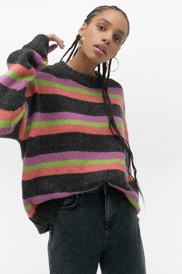 UO Neon Stripe Jumper | Urban Outfitters ES