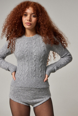 BDG Shrunken Cable Knit Jumper | Urban Outfitters UK