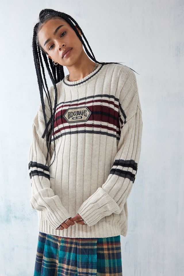 BDG Striped Knit Boyfriend Jumper | Urban Outfitters UK