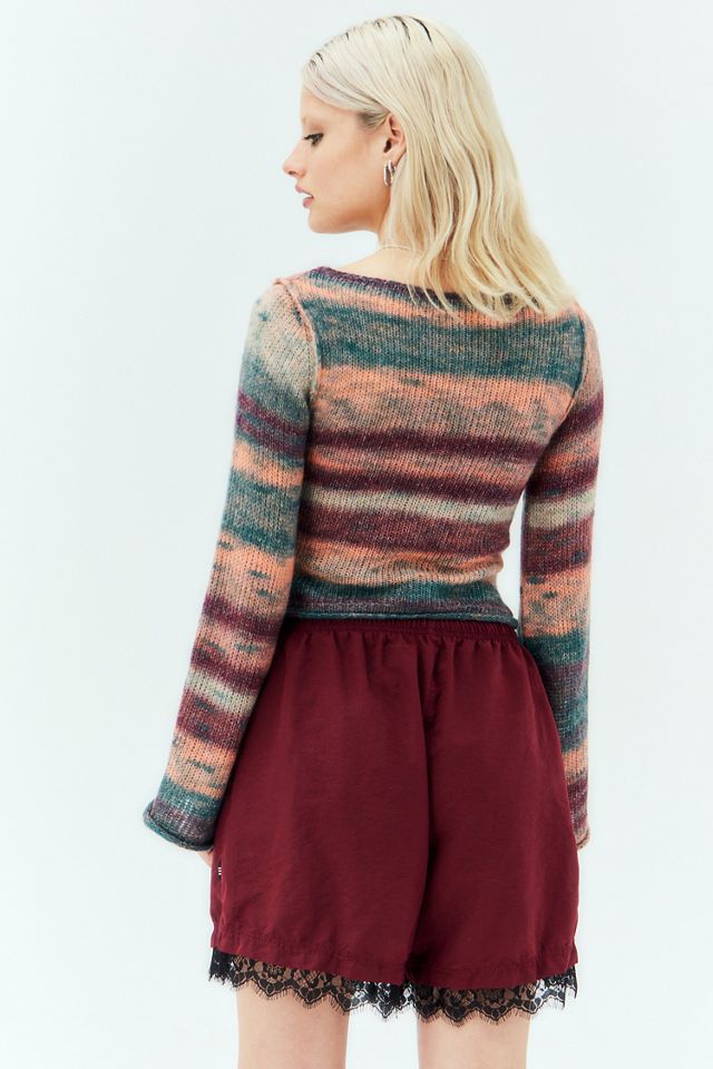 Uo Space Dye Sleeve Sleeve Costine Top In Maglia Urban Outfitters It