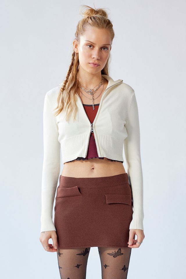 UO Everleigh Two-Way Zip-Up Cardigan | Urban Outfitters UK
