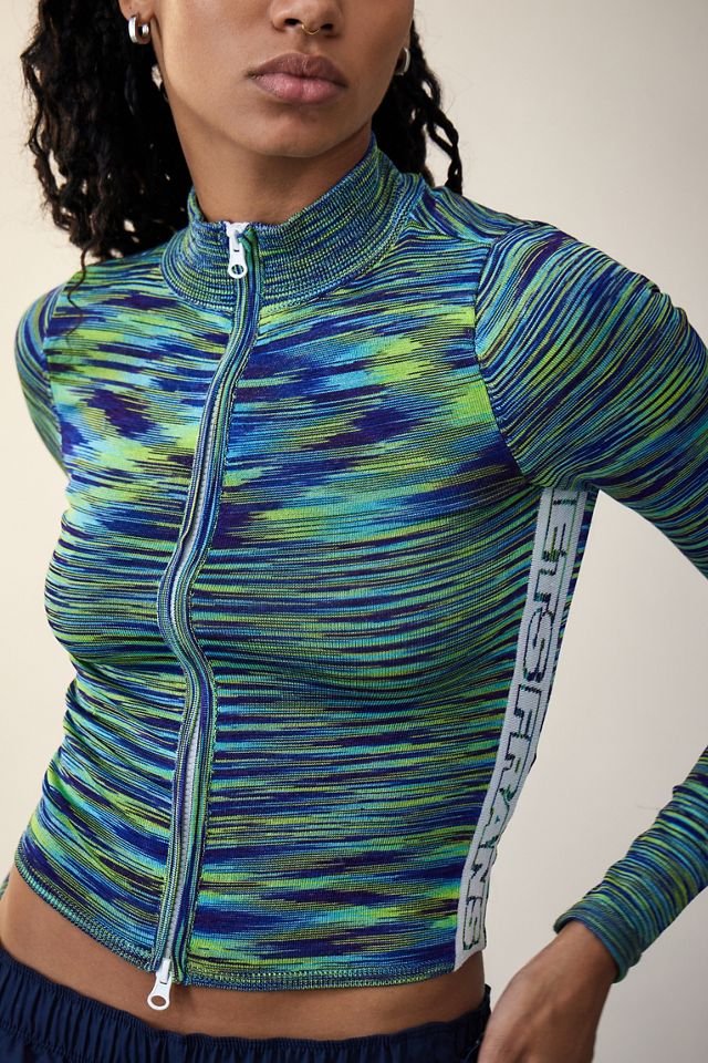 iets frans... – Strickoberteil mit doppeltem Reißverschluss und Space ...