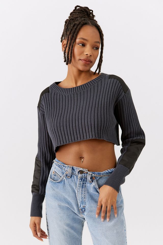 UO Kade Cropped Knit Jumper | Urban Outfitters UK