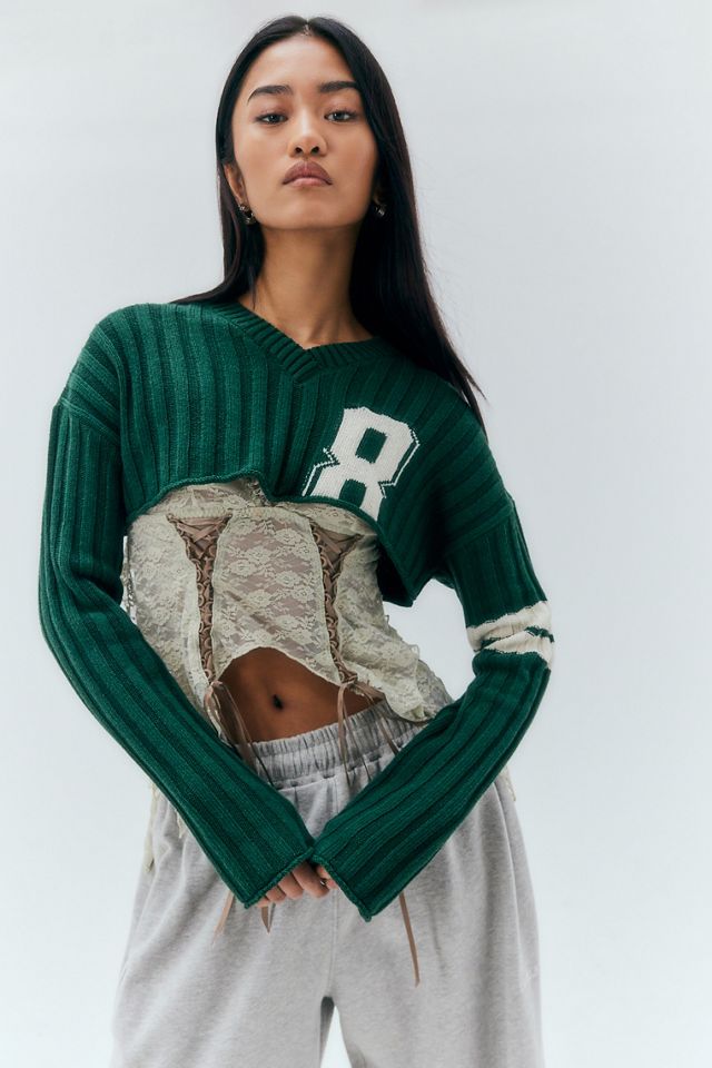iets frans... Football Knit Shrug | Urban Outfitters UK