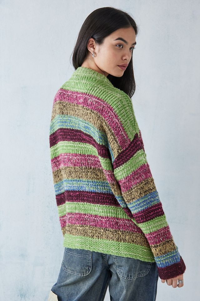 BDG Twist Stripe Knitted Boyfriend Jumper | Urban Outfitters UK