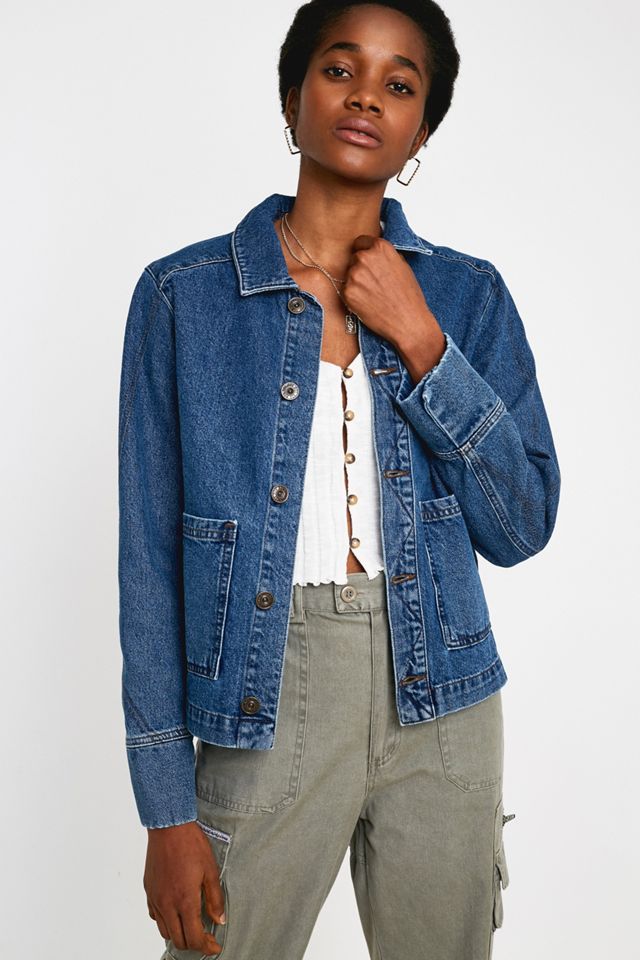 BDG Mid Vintage Denim Utility Jacket | Urban Outfitters UK