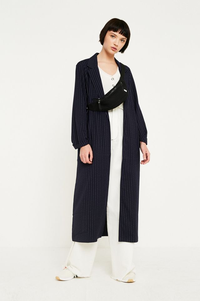 UO Navy Pinstripe Duster | Urban Outfitters UK