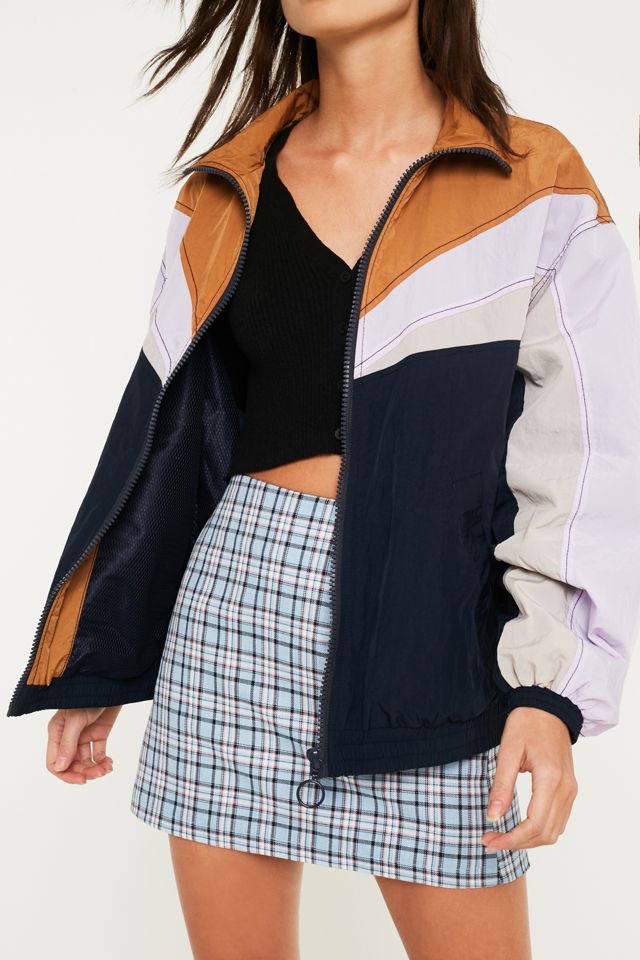 UO Chevron Panelled Shell Jacket | Urban Outfitters UK