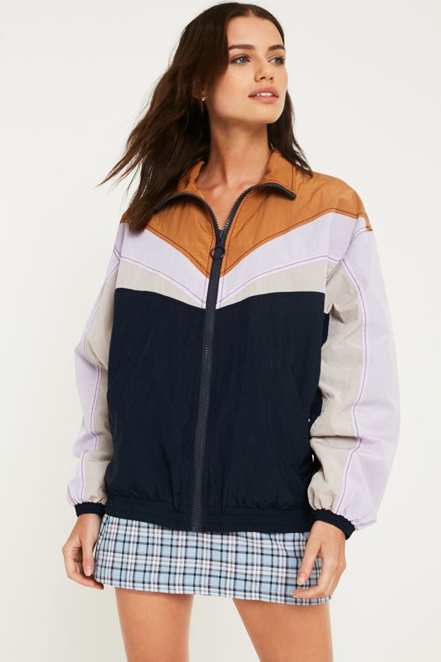 UO Chevron Panelled Shell Jacket | Urban Outfitters UK