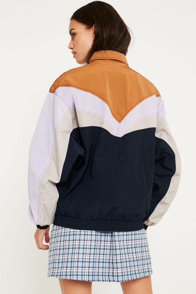 UO Chevron Panelled Shell Jacket | Urban Outfitters UK