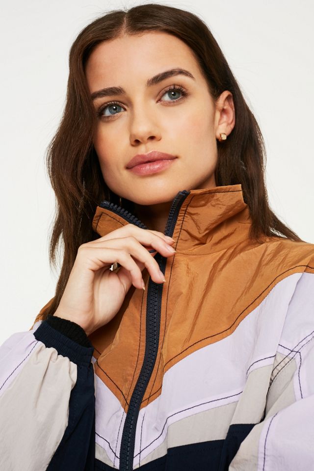 UO Chevron Panelled Shell Jacket | Urban Outfitters UK