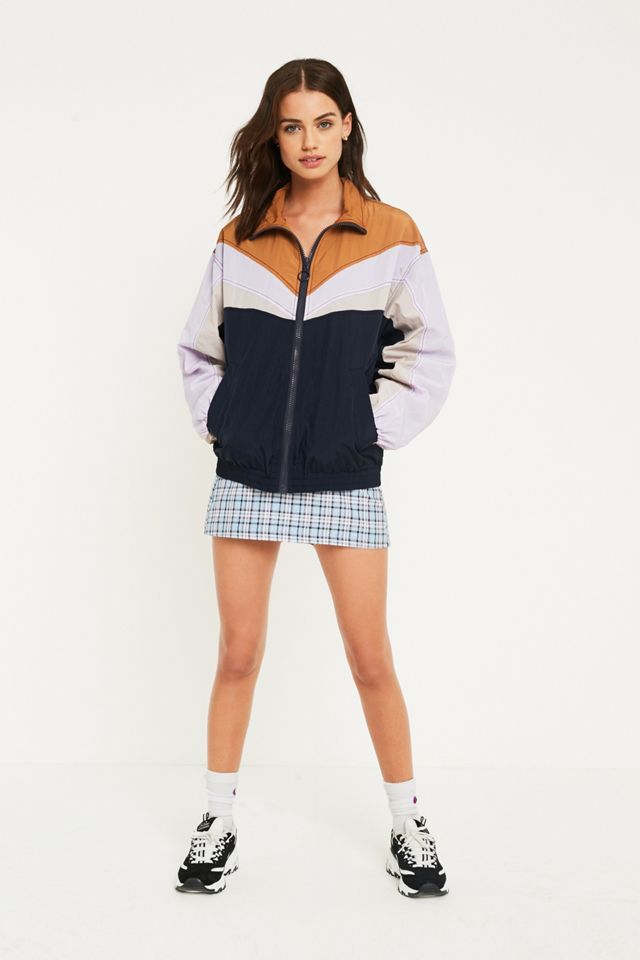UO Chevron Panelled Shell Jacket | Urban Outfitters UK