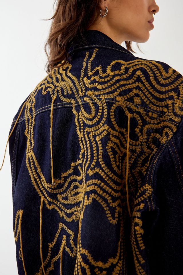 BDG x ISKO x Dwayne Coleman – Bestickte Jeansjacke | Urban Outfitters DE