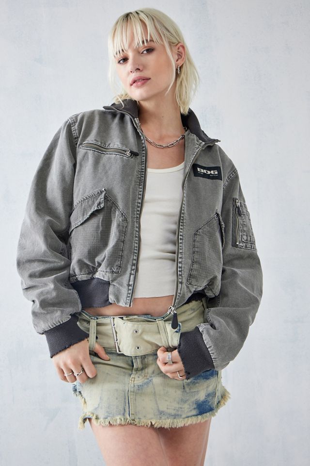 BDG Avril Canvas Bomber Jacket | Urban Outfitters UK