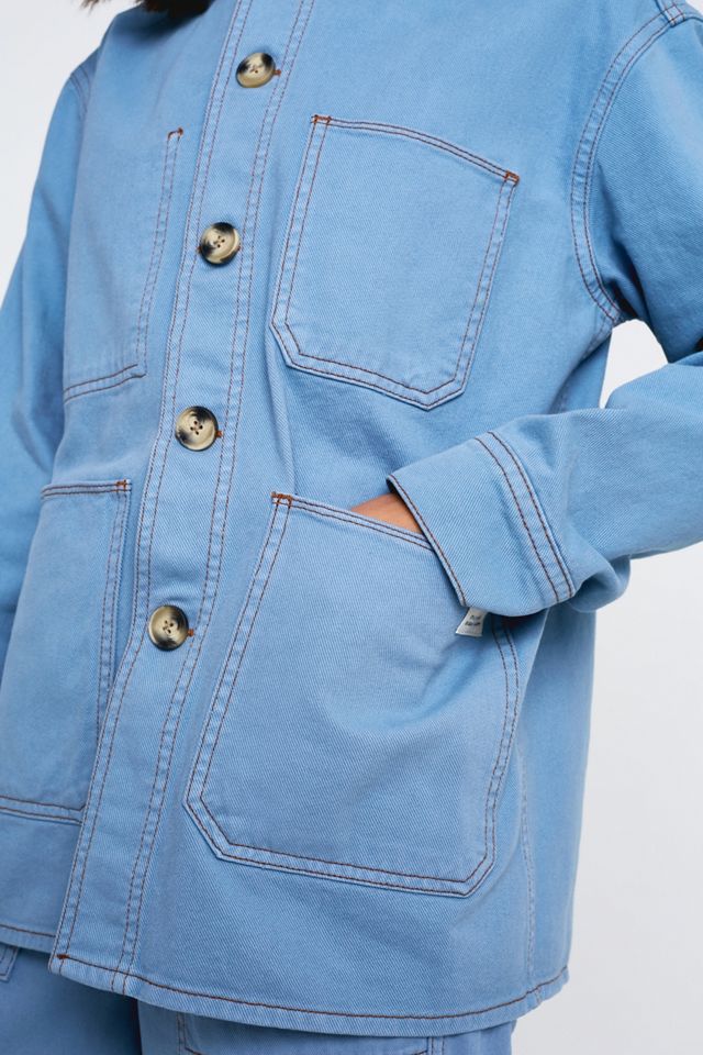 BDG Blue Longline Utility Jacket | Urban Outfitters UK