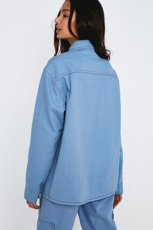 BDG Blue Longline Utility Jacket | Urban Outfitters UK