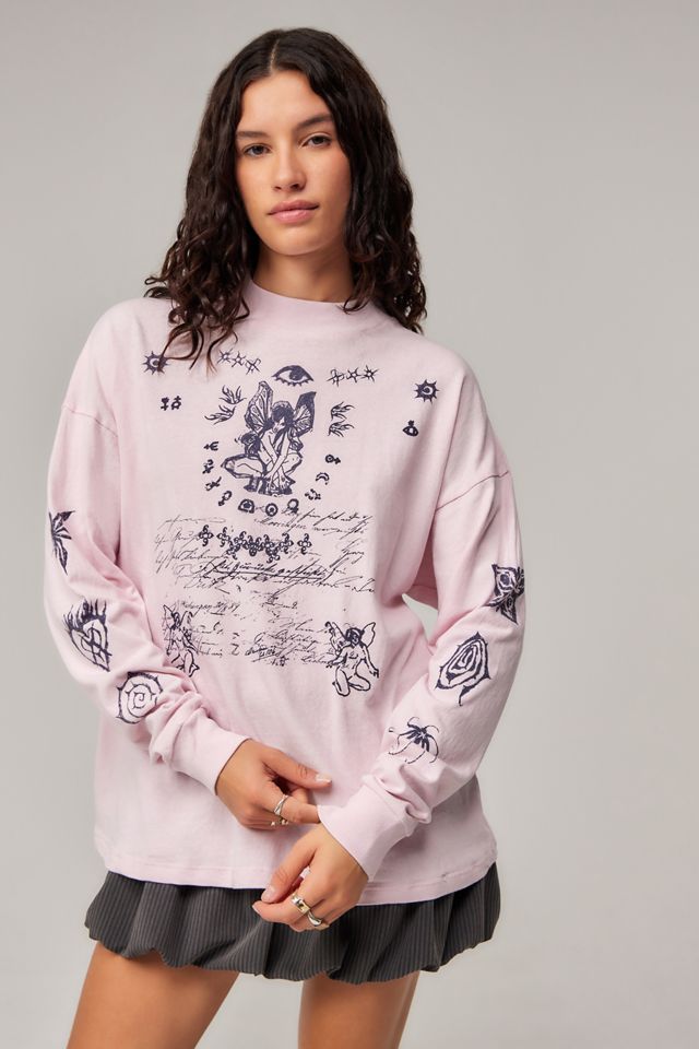 UO Spencer Tattoo Print T-Shirt | Urban Outfitters UK