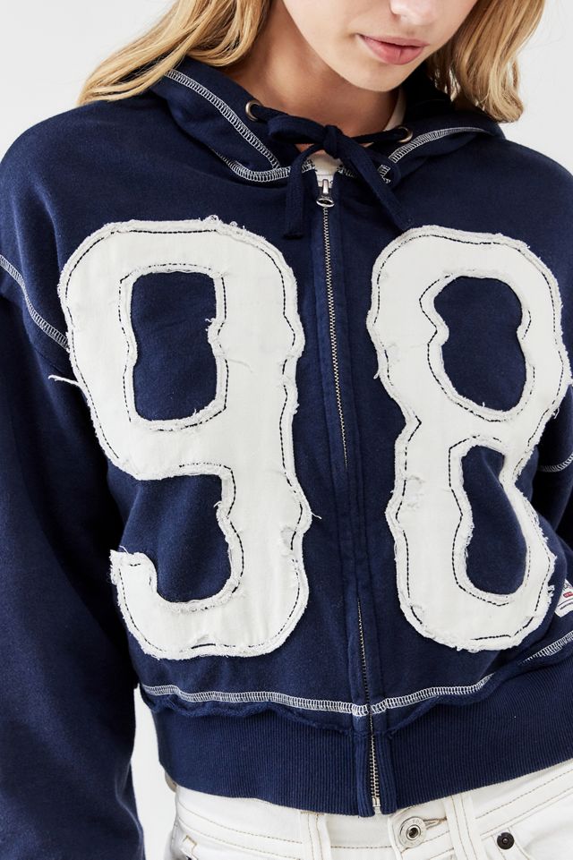 BDG 98 Applique Zip-Up Hoodie | Urban Outfitters UK