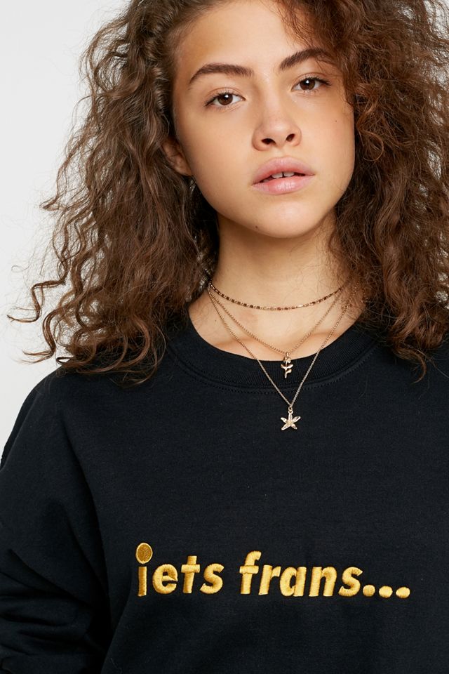 iets frans... Embroidered Logo Crew Neck Sweatshirt | Urban Outfitters UK