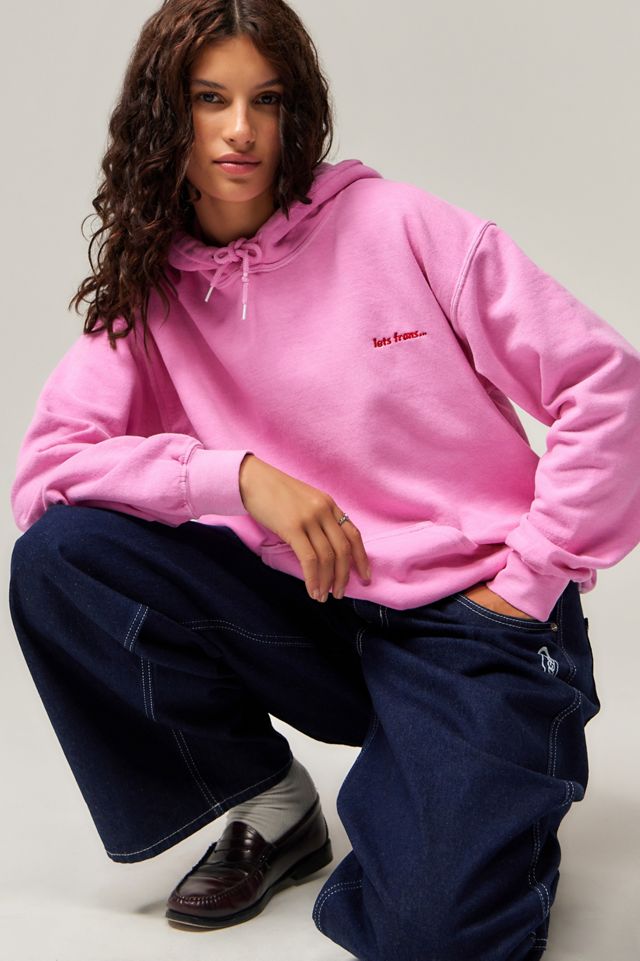iets frans... Pink Hoodie | Urban Outfitters UK
