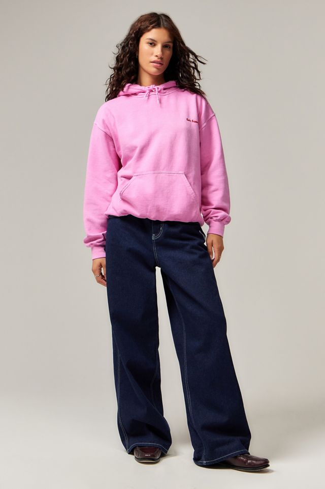 iets frans... Pink Hoodie | Urban Outfitters UK