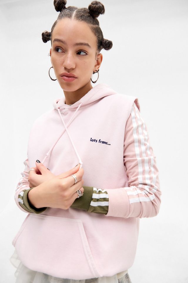 iets frans... Pink Cutoff Hoodie | Urban Outfitters UK