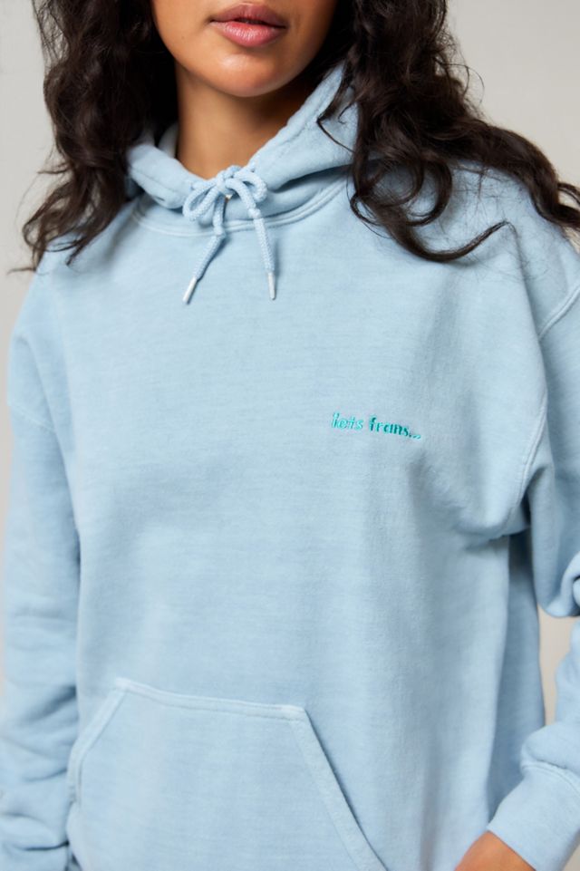 iets frans... – Hoodie in Wasserblau mit Logostickerei | Urban ...