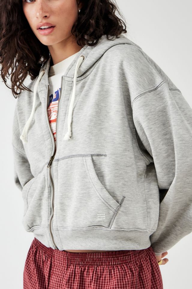 BDG Zip-Through Easy Hoodie | Urban Outfitters UK