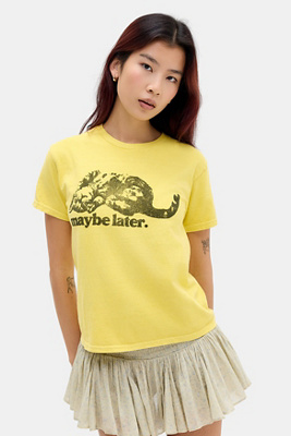 UO Maybe Later Relaxed T-Shirt | Urban Outfitters UK