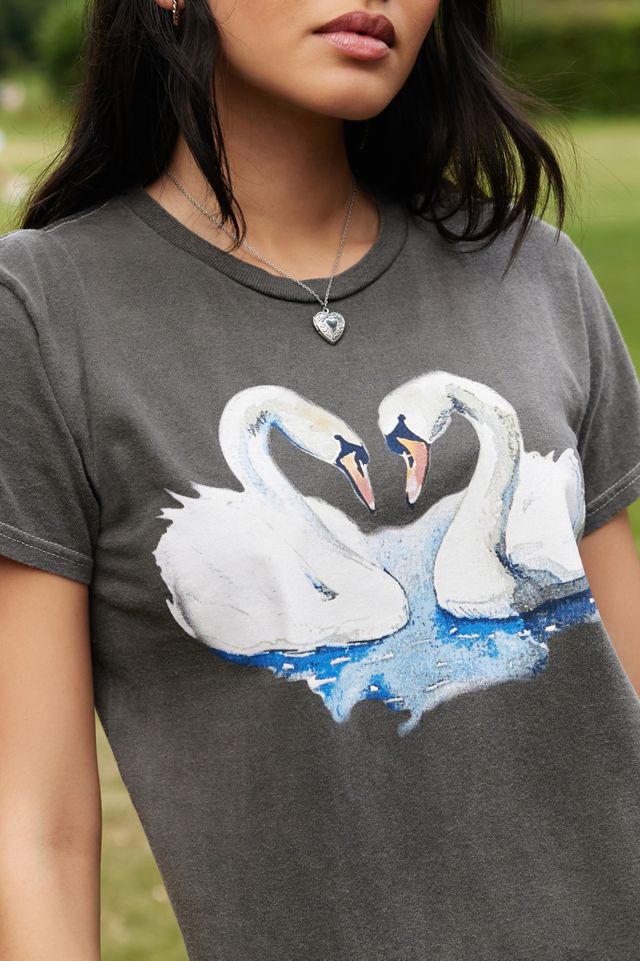 UO Swan T-Shirt | Urban Outfitters UK