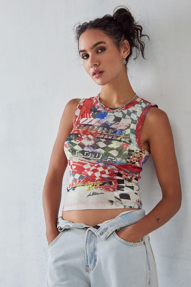 UO Motocross Mesh Tank Top | Urban Outfitters UK