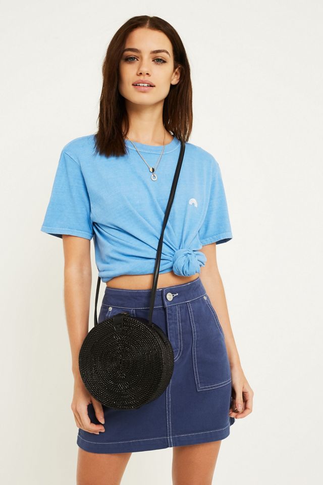 UO Blue Rainbow Embroidery Dictionary T-Shirt | Urban Outfitters UK