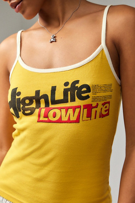 UO High Life Low Life Graphic Cami | Urban Outfitters UK