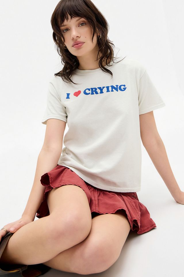 UO I Love Crying T-shirt | Urban Outfitters UK