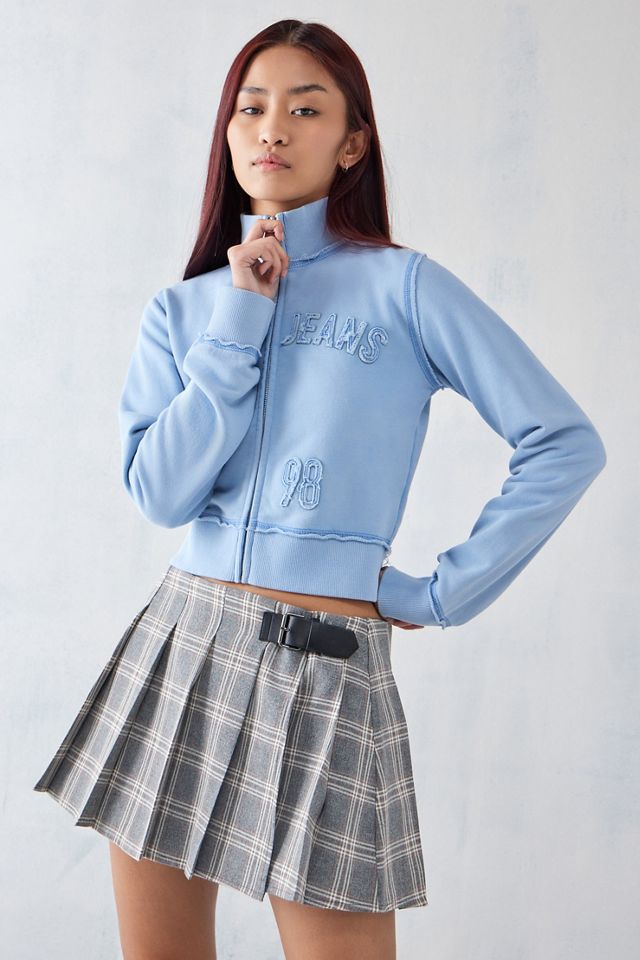 UO Penelope Grey Check Buckle Kilt | Urban Outfitters UK