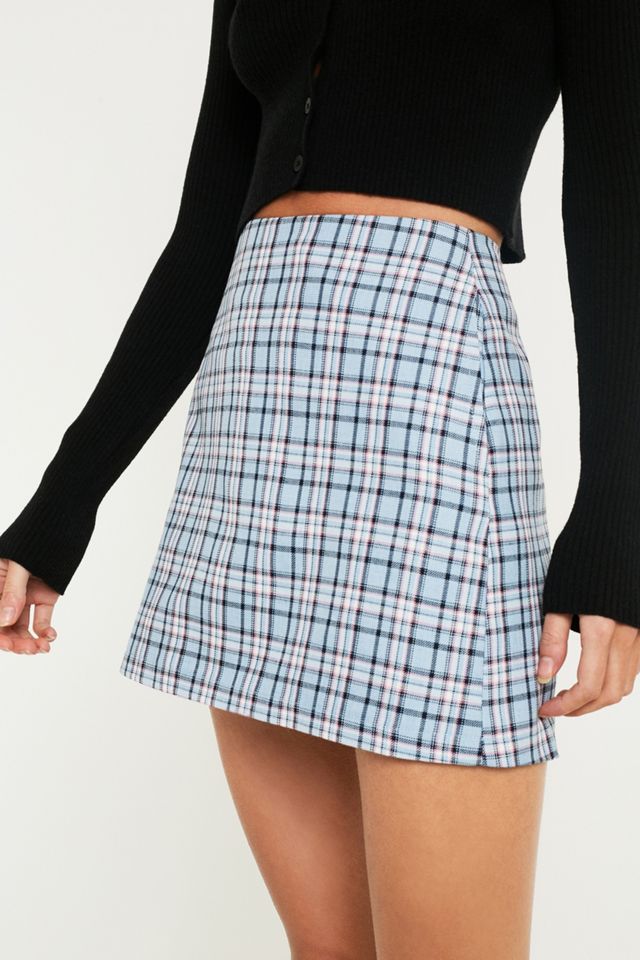 UO Blue Check Pelmet Skirt | atelier-yuwa.ciao.jp