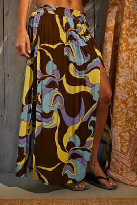 UO Swirl Print Falda de playa doble partida | Urban Outfitters ES